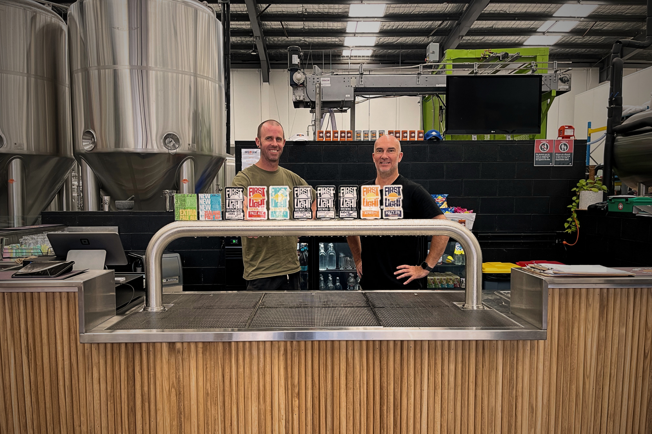 Meet the Founders of First Light Brewing Co - Haydon & Damien